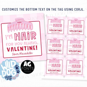 Clipped My Heart | Claw Clip for Hair | Valentine's Day | Gift Tag ...