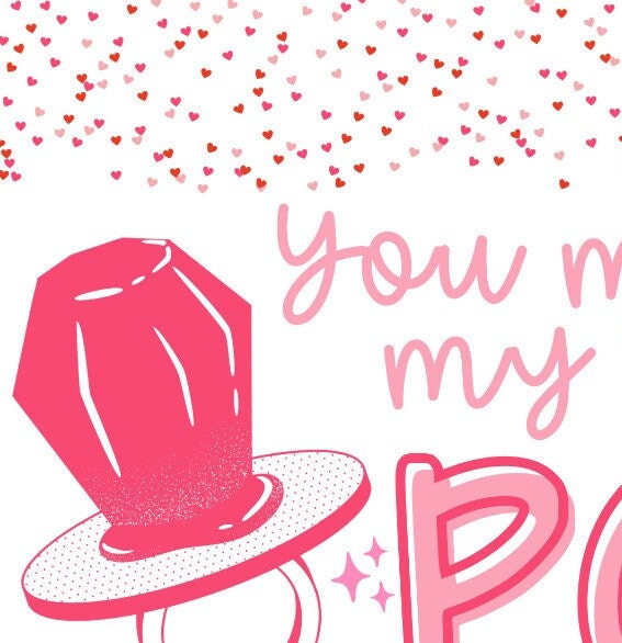 Make My Heart Pop Ring Pop Valentine's Day Gift Tag Editable Instant ...
