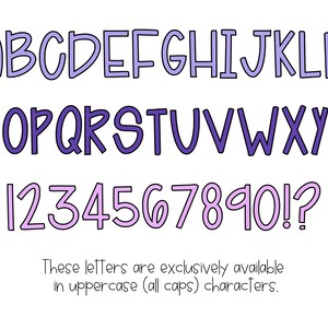 Pretty Purple Bulletin Board Letters | Printable DIY | Instant Download ...