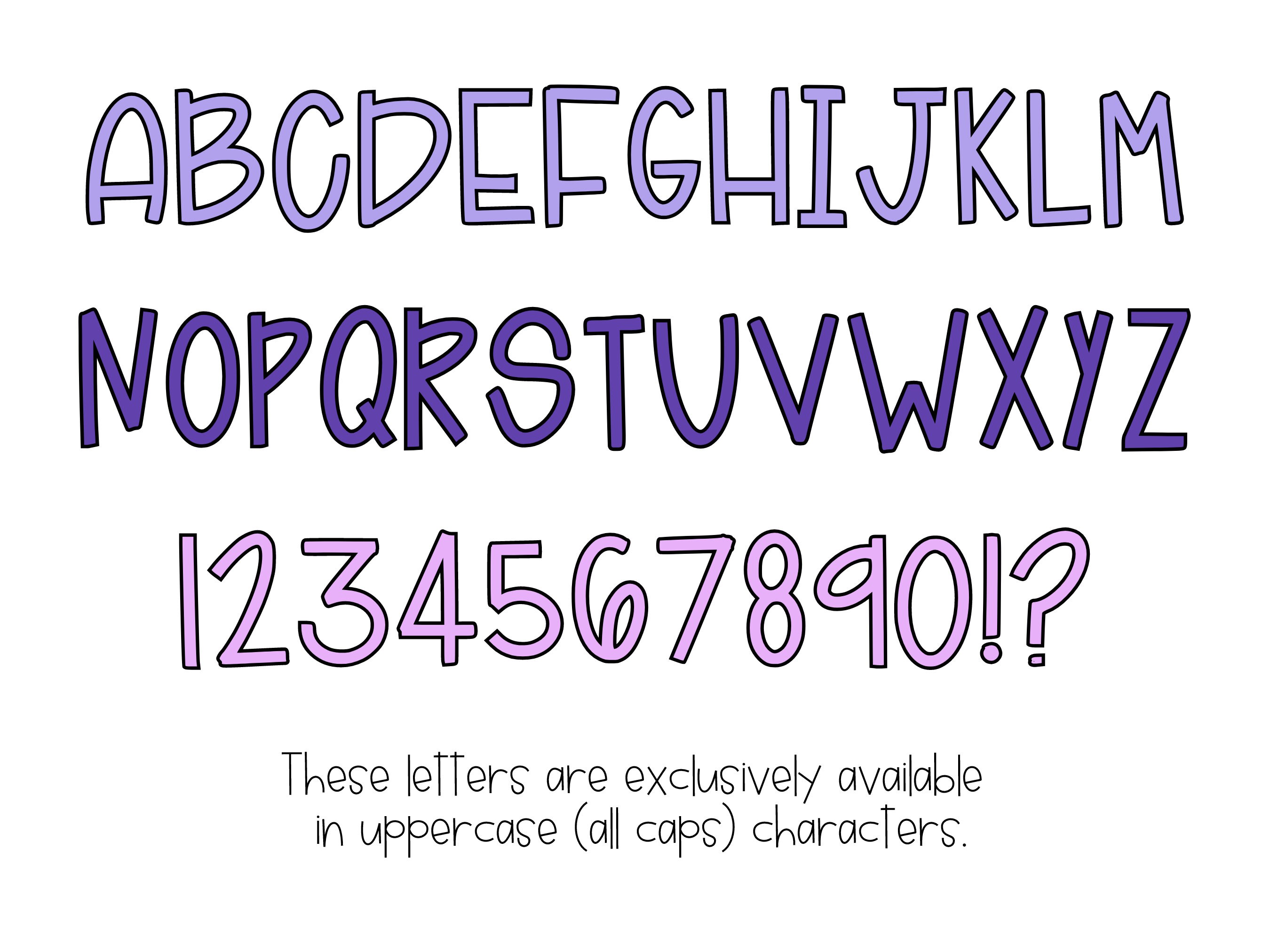 Pretty Purple Bulletin Board Letters | Printable DIY | Instant Download ...