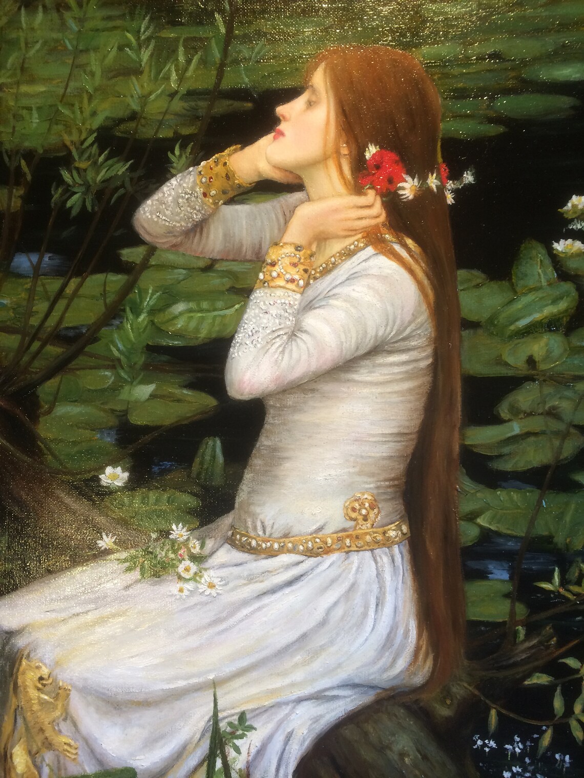 Ophelia After Pre-raphaelite Artist William Waterhouse, 20 X 30 ...