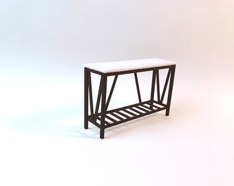 1/12 Scale Miniature Cross Entryway Table | Etsy