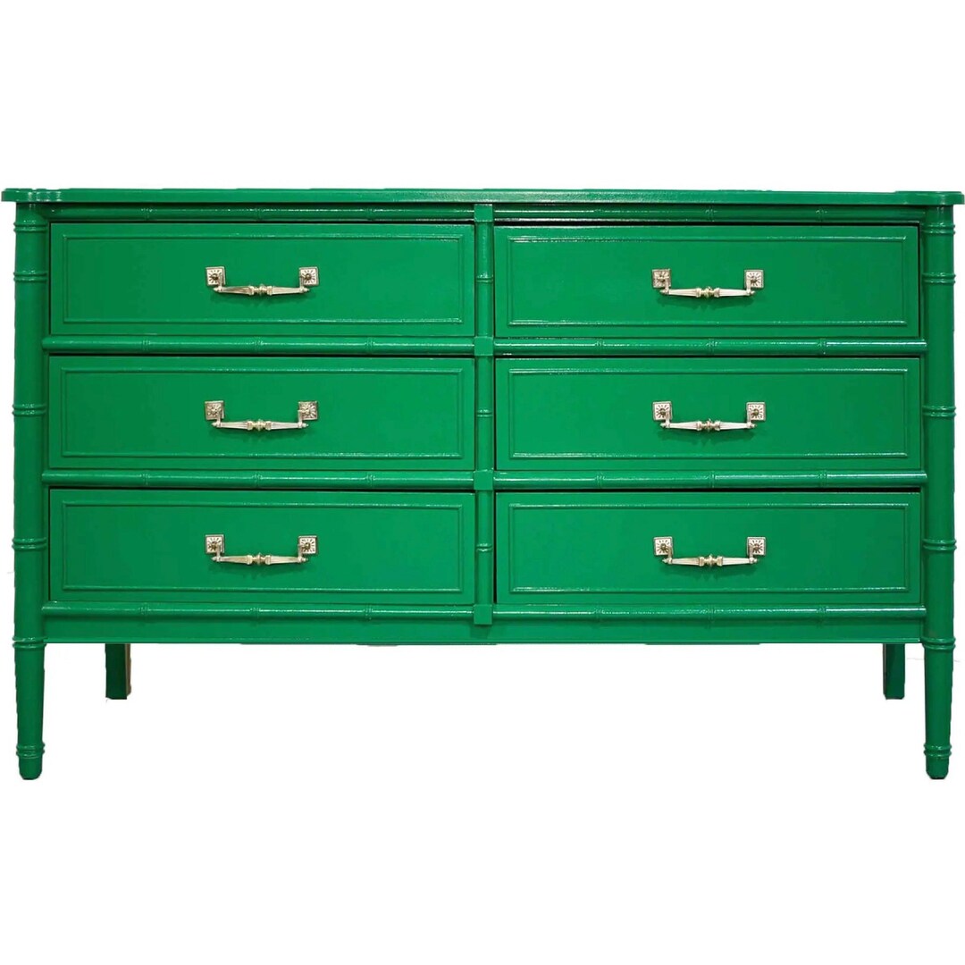 1970s Hollywood Regency Henry Link Bali Hai Faux Bamboo Dresser - Newly Refinished - Etsy