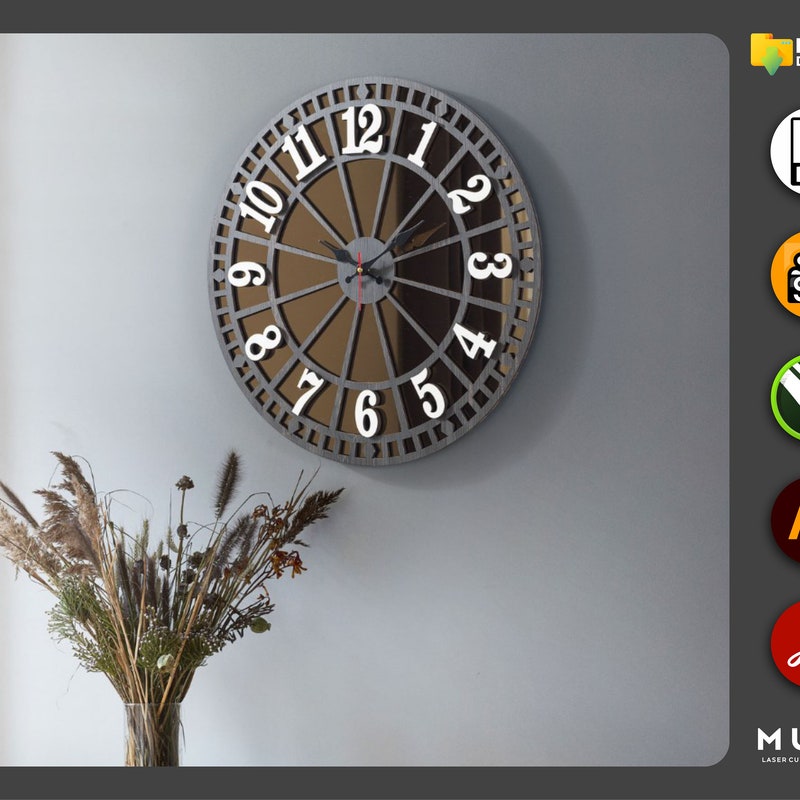Clock Svg - Etsy