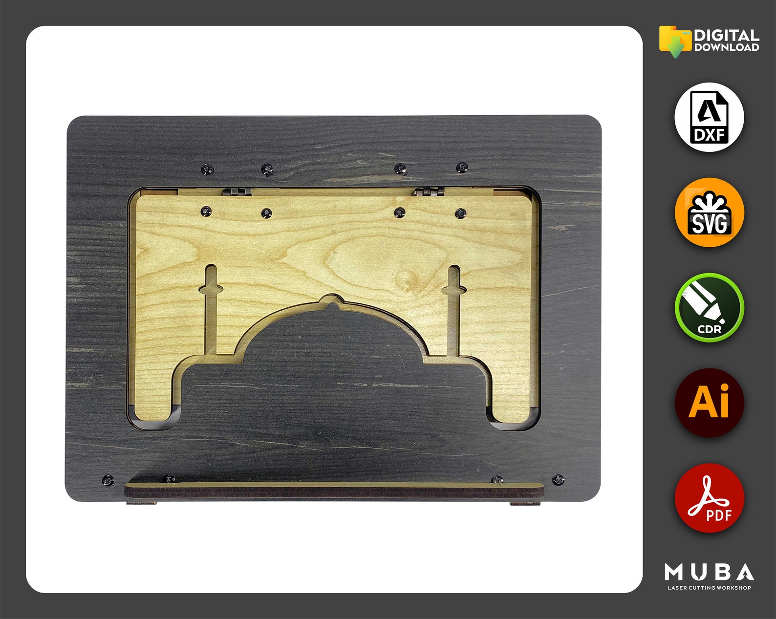 Laser Cut Quran Holder Quran Stand Quran Kerim Book Stand - Etsy