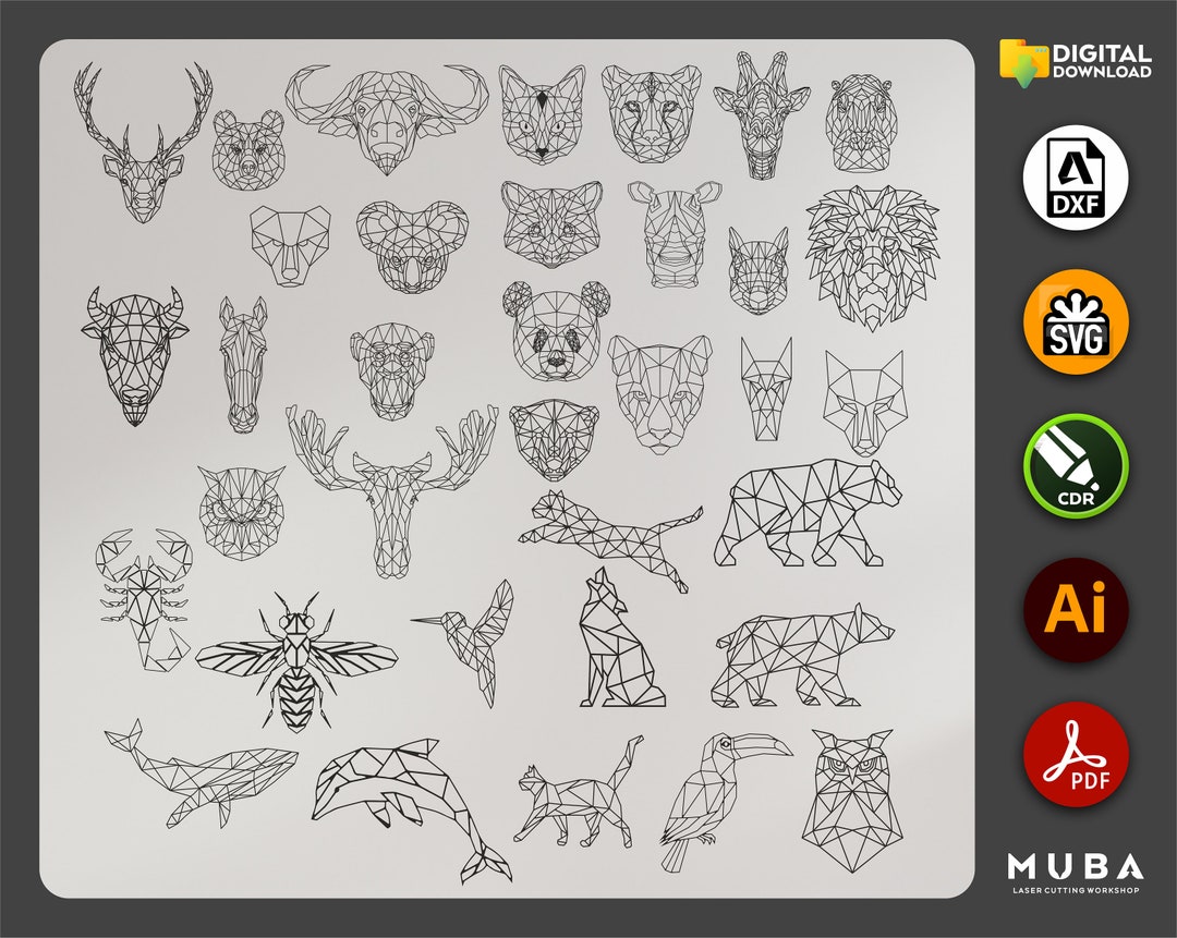 35 Animals Wall Decor, Metal Decoration, Decorative Product, Digital ...