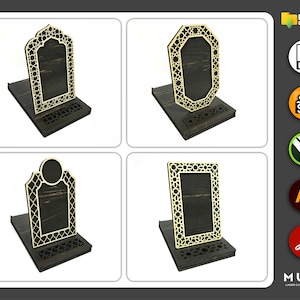 4 Models Laser Cut Boxed Award, Plaque Stand, Svg, Dxf, Pdf, Ai, Laser ...