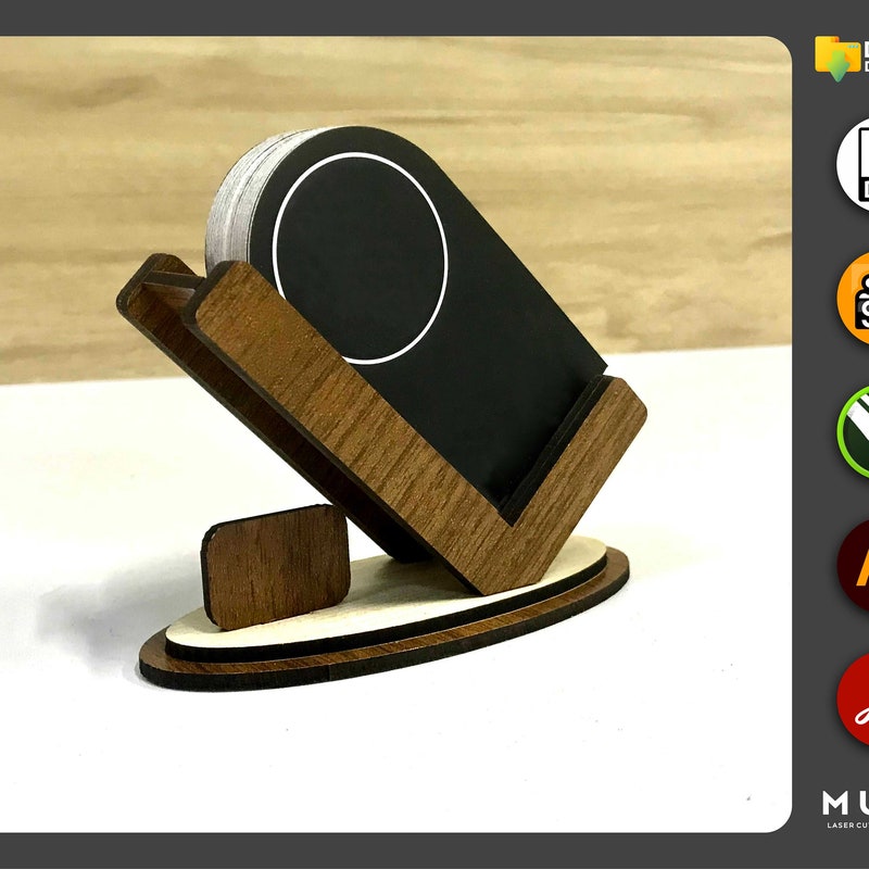 Business Card Stand Svg - Etsy