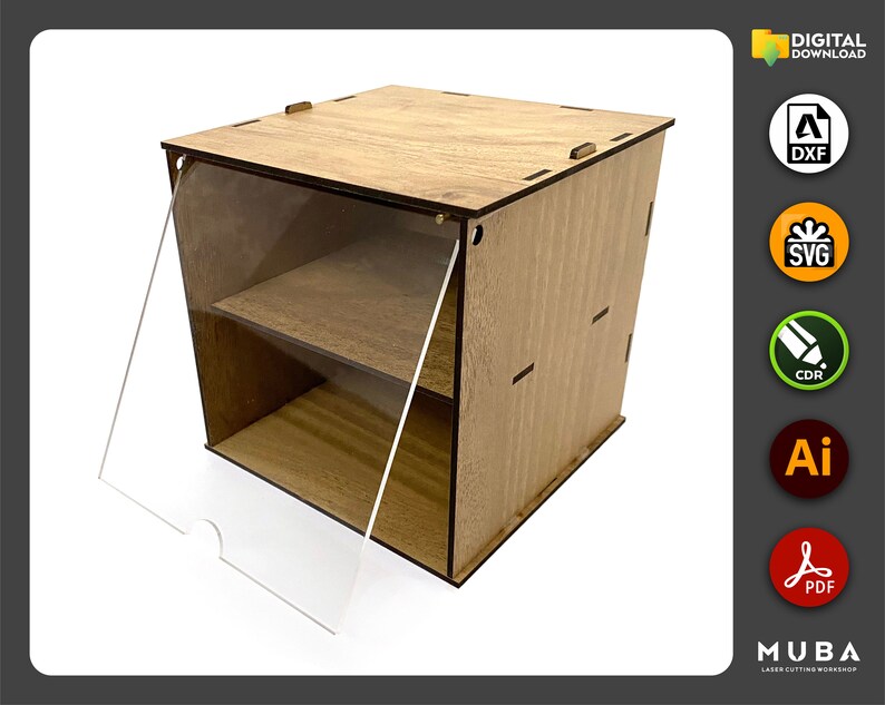 Laser Cut Desktop Organizer SVG, Hobby Storage Box, Drawer Organizer ...