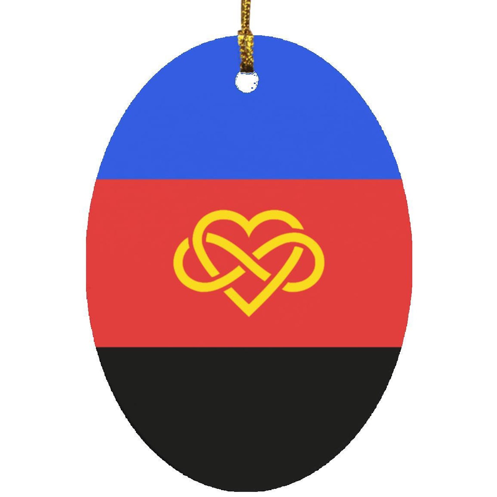 Polyamorous Pride Flag Oval Ornament Polyamory Geschenk | Etsy