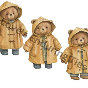 Teddy Bear Clipart PNGS, Clipart for Baby Shower, Clipart Kid's Party ...
