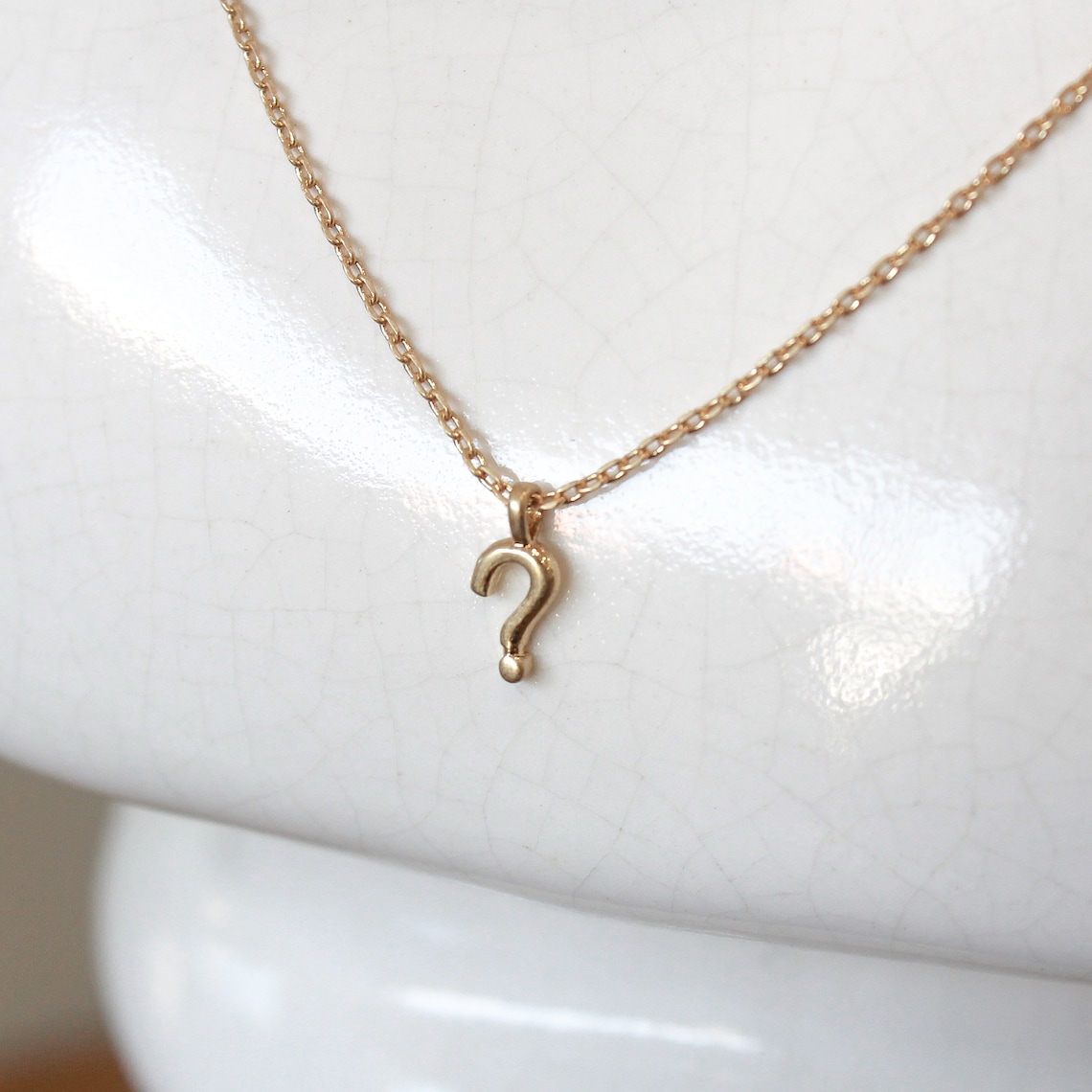 Question Mark Necklace, Question Mark, Necklace, Cute Necklace, Tiny ...