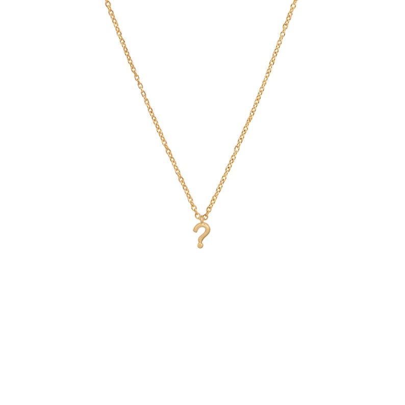 Question Mark Necklace, Question Mark, Necklace, Cute Necklace, Tiny ...