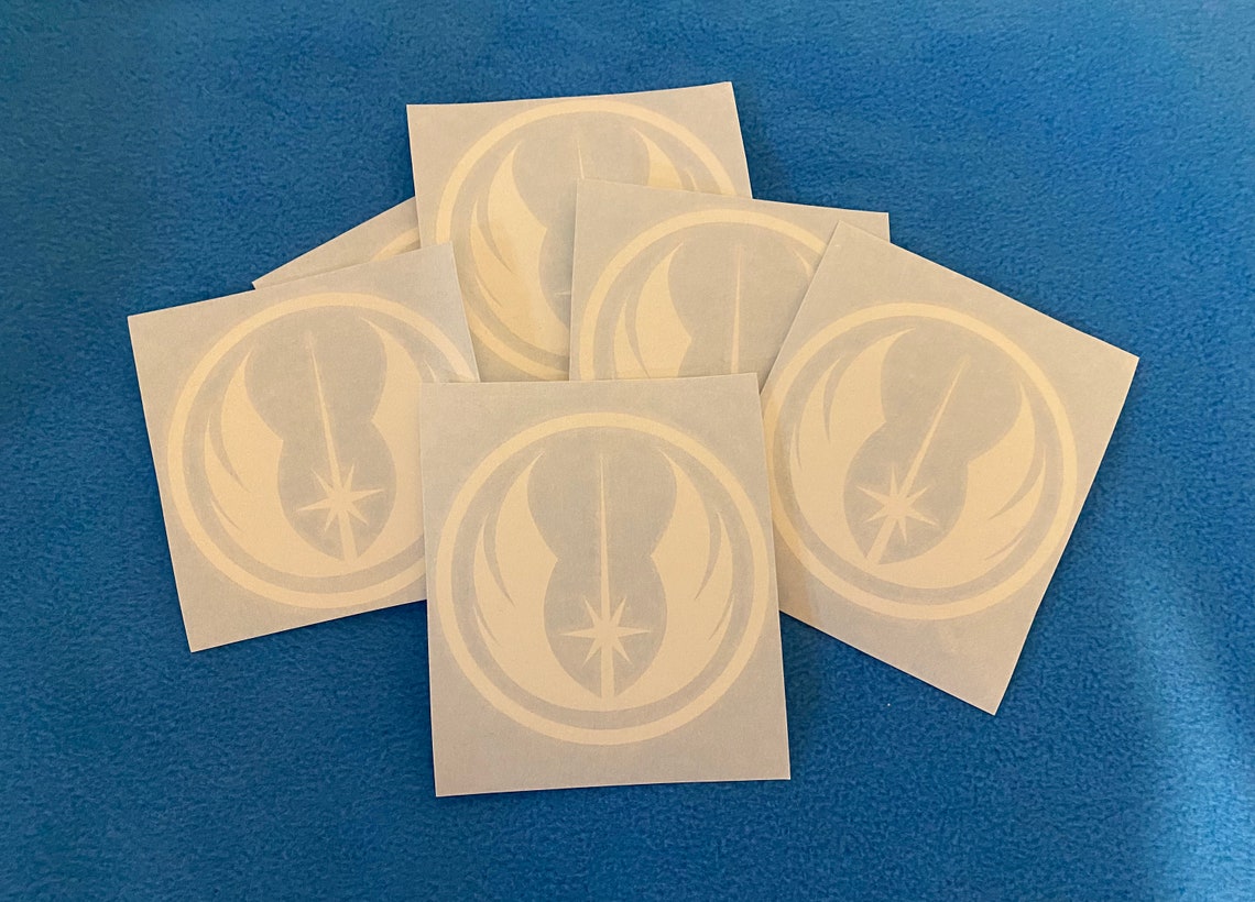 Star Wars Jedi Logo Vinyl Decal Waterproof Light Side - Etsy