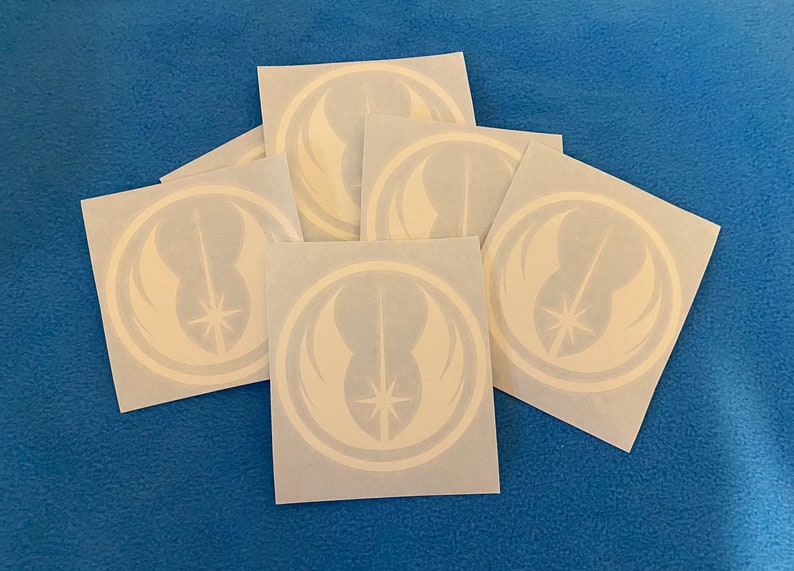 Star Wars Jedi Logo, Vinyl Decal, Waterproof, Light Side - Etsy