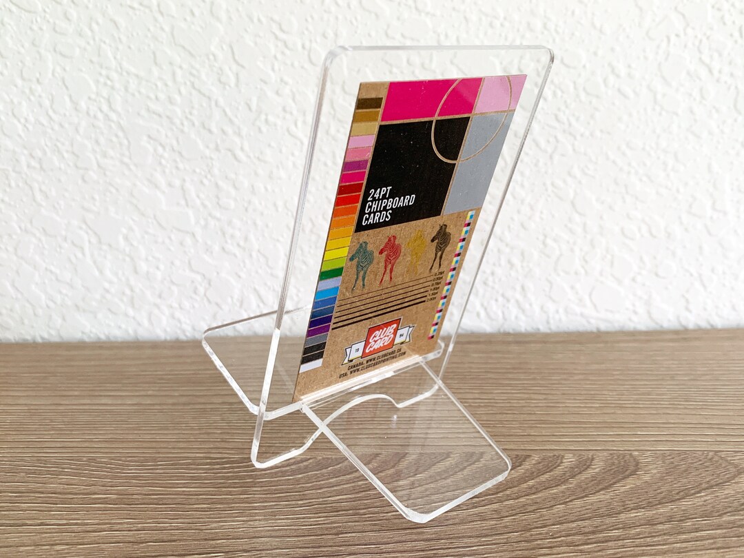Mini Clear Acrylic Easel Stand | Small Display for Cards, Phones, Mini ...