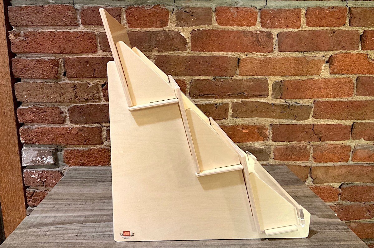 3-tier Counter Top Retail Card Display Stand Made of Birch | Etsy