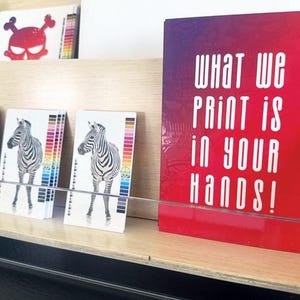 3-tier Birch Plywood Card Display Stand – 17" Wide Countertop Rack With ...