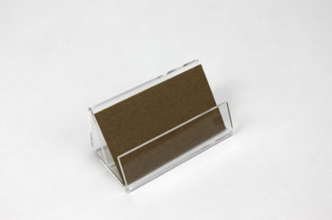 Acrylic Business Card Stand - Etsy