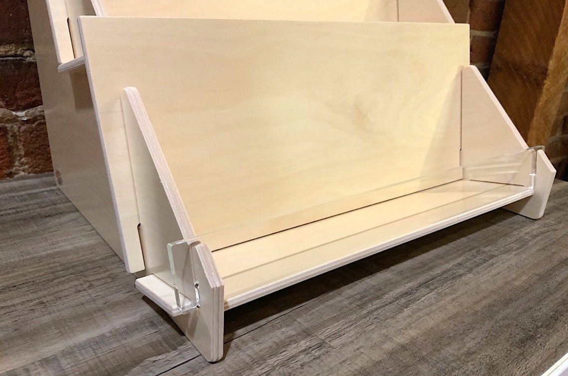 3-tier Counter Top Retail Card Display Stand Made of Birch - Etsy
