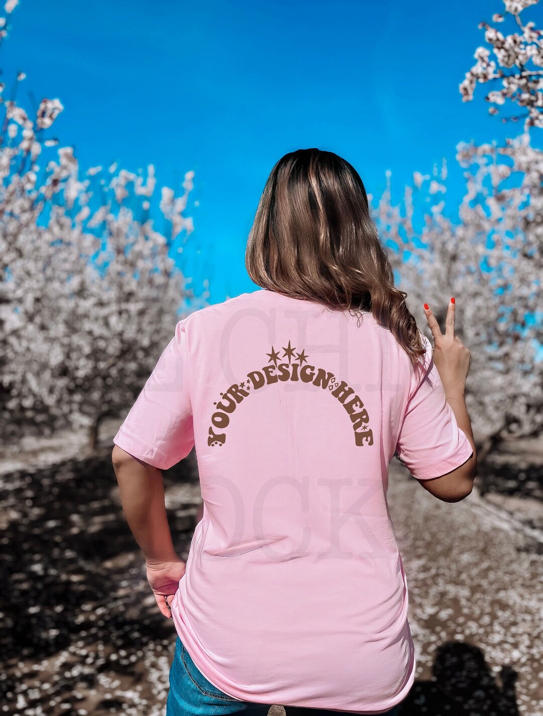 Bella Canvas 3001 Spring Summer Mockup Bella Canvas Pink Mockup 3001 ...