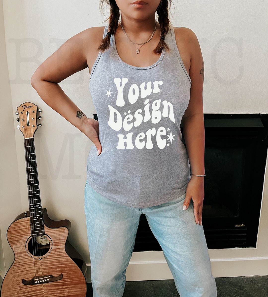 Next Level Model Mockup Next Level 1533 Mockup Next Level Heather Grey ...