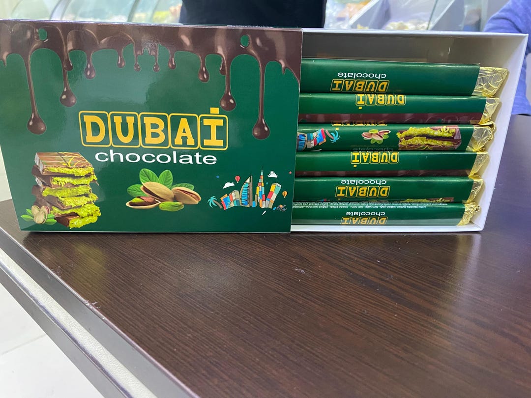 Original Dubai Chocolate 200gr A Total of 6 Pieces in a Package 1.200gr ...