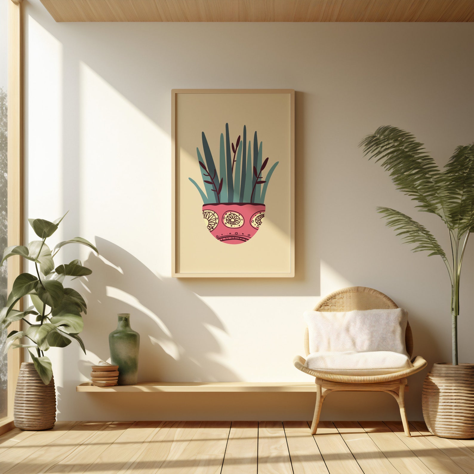 Set of 3 Boho Floral Prints, Printable Wall Decor, Ideal for Gallery ...