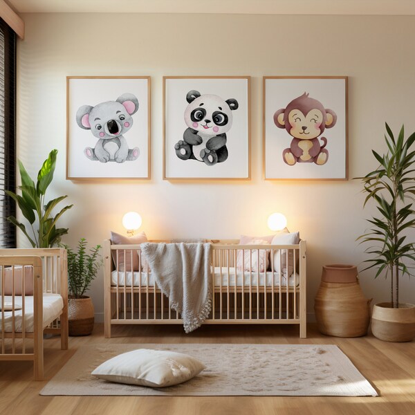 Monkey Nursery - Etsy
