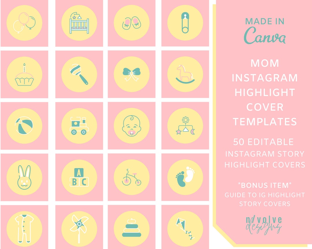 Pink Mom Mutterschaft Instagram Highlight Cover | Baby Instagram ...