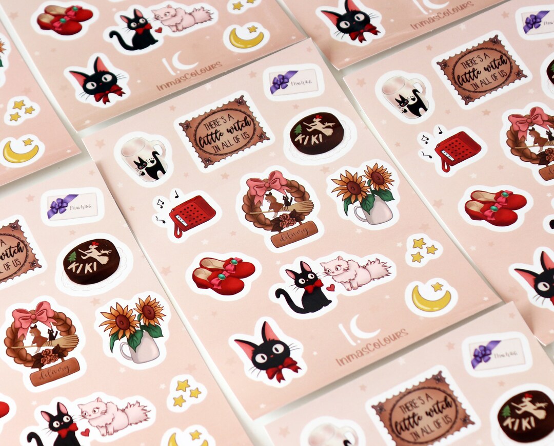 Anime Sticker Sheet Vinyl Stickers Kiss Cut Stickers Bullet - Etsy