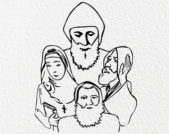 St Rafqa Icon - Etsy Australia