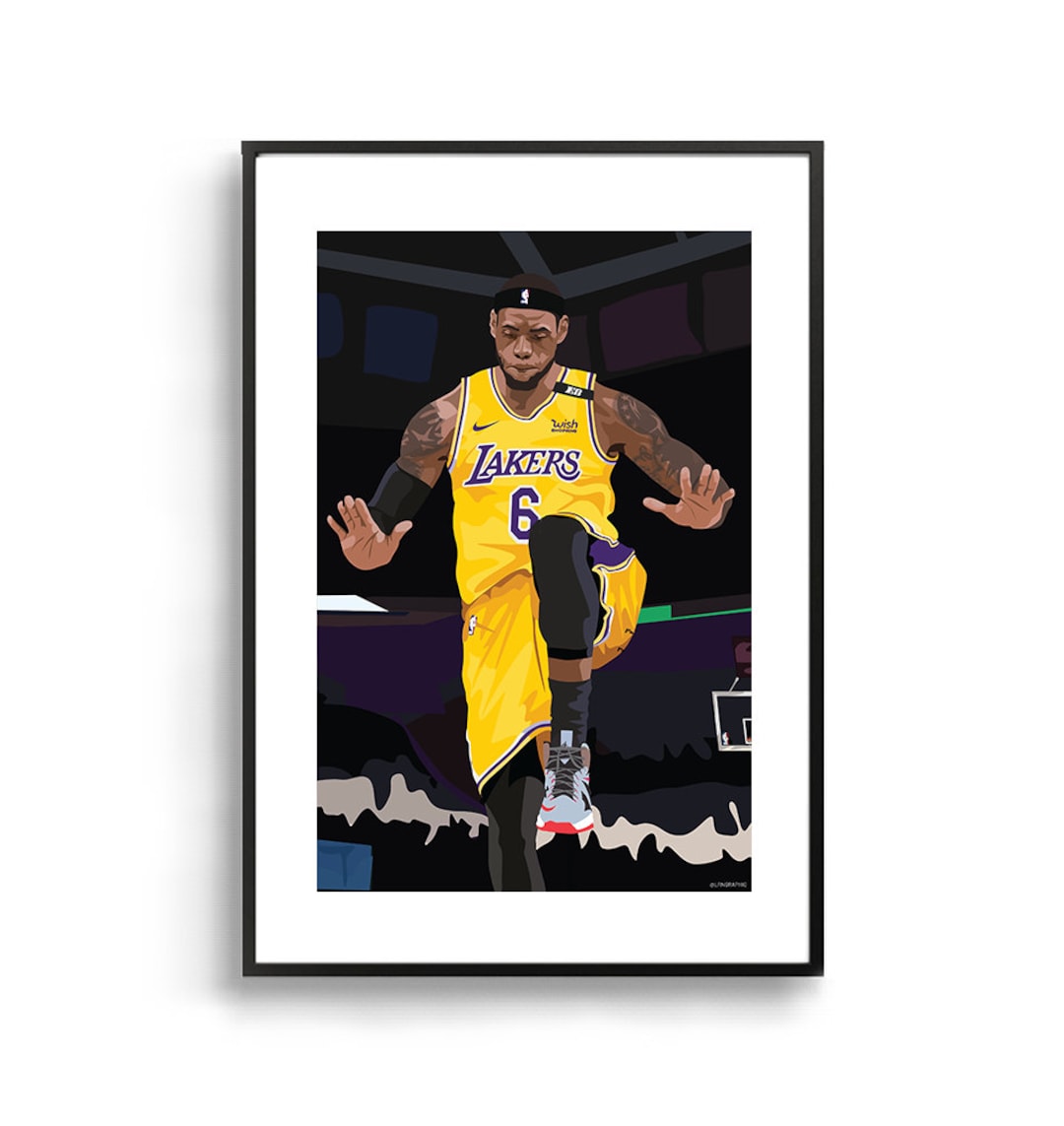 Lebron James | King James 6 Basketball NBA Sport Framed Art Print ...