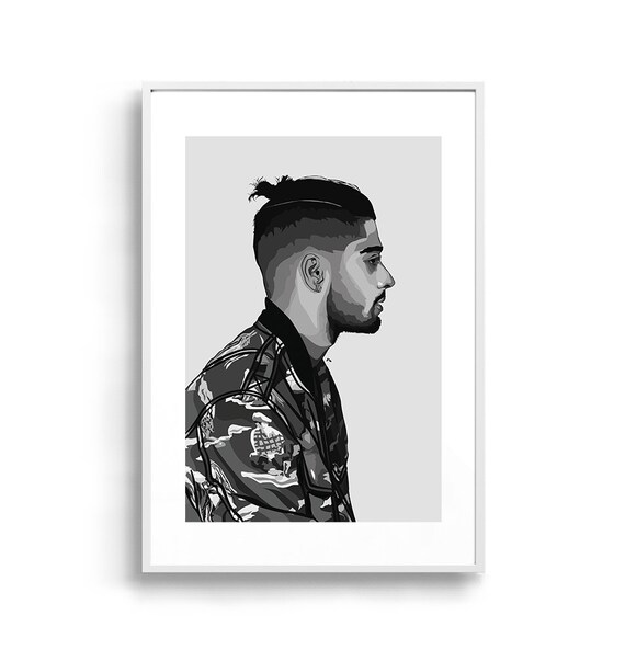 One Direction Poster Black And White Harry Styles Tattoos One