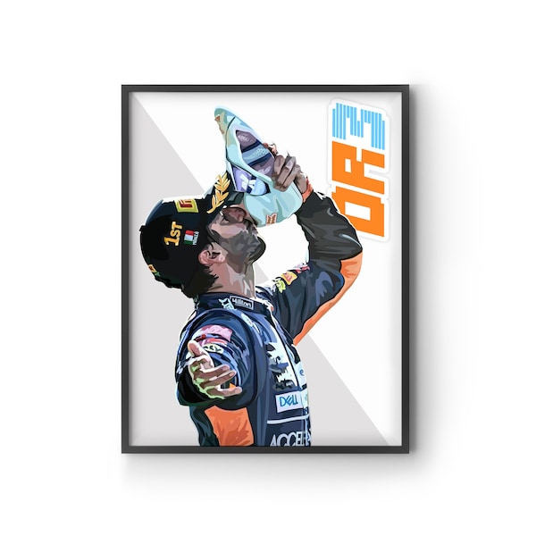 Daniel Ricciardo Red Bull Poster - Etsy