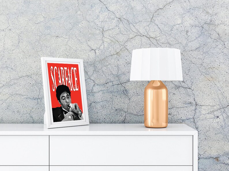 Scarface | Tony Montana Al Pacino Framed Art Print Actor Movie Poster ...