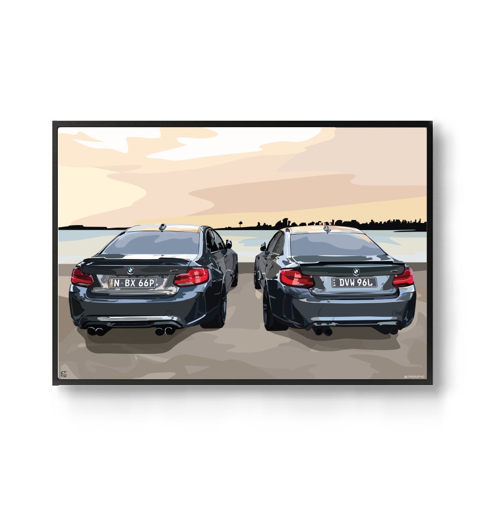 Custom Car Art Car Portrait, Drawing From Photo, Digital Print, Cartoon ...