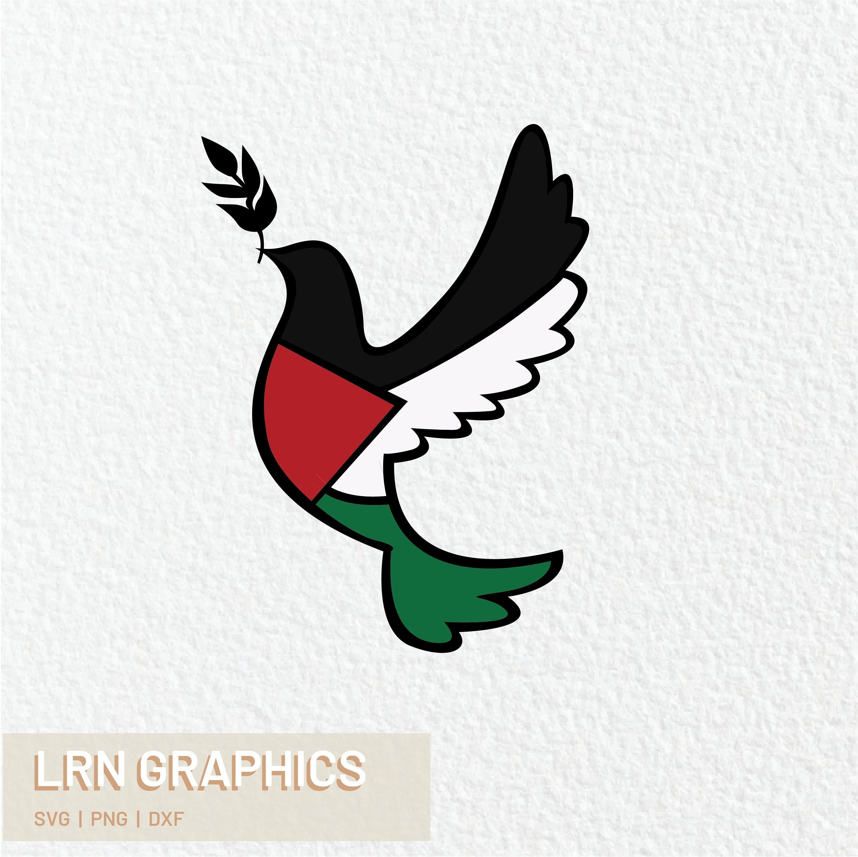 Palestine Peace Dove Graphic: SVG, PNG, DXF (digital Download) - Etsy