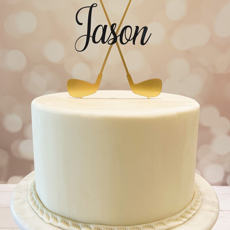Golf Wedding Cake Topper - Etsy