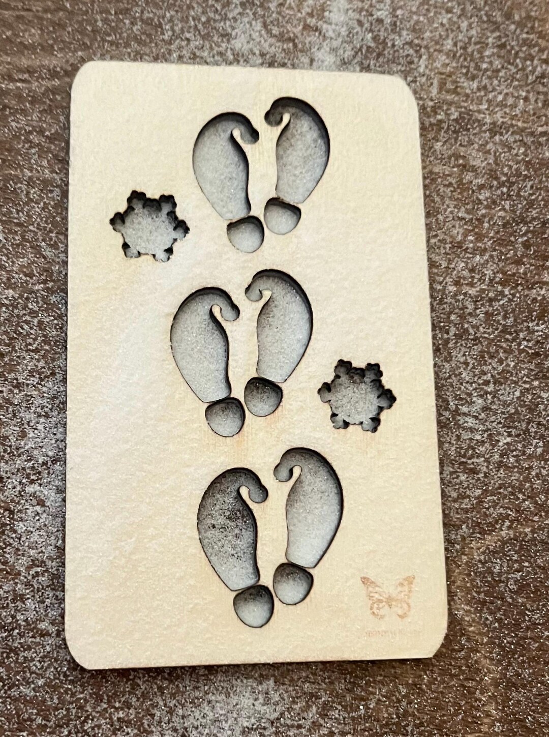 Elf Footprint Stencil for Christmas, Elf on the Shelf, Christmas ...