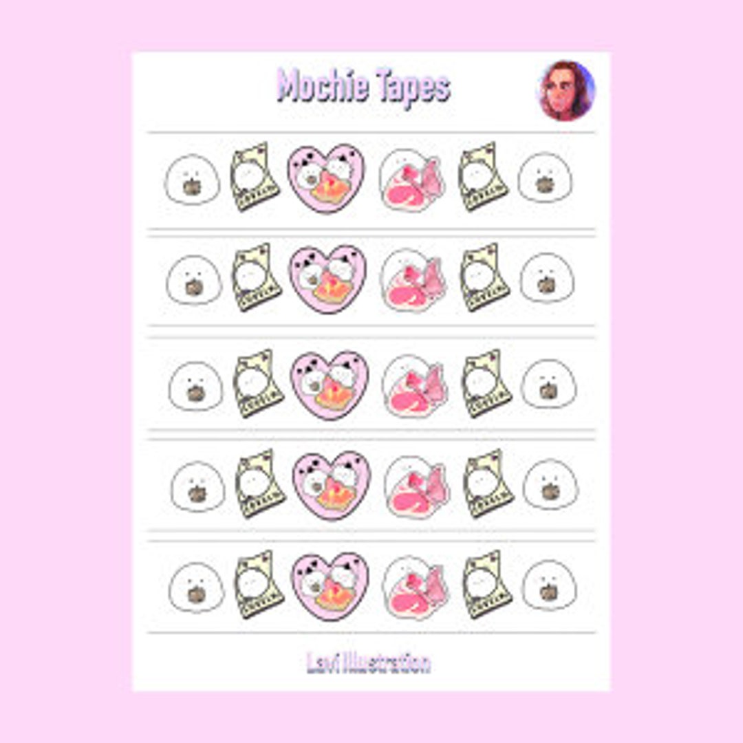 Mochi Tape Sticker Sheet - Etsy