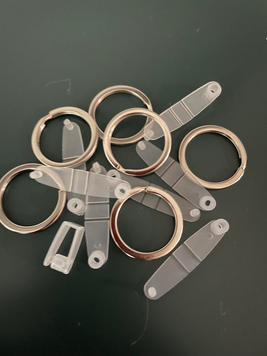 Plastic Keychain Clips | Metal Flat O Rings | Keychain Connector Snaps ...