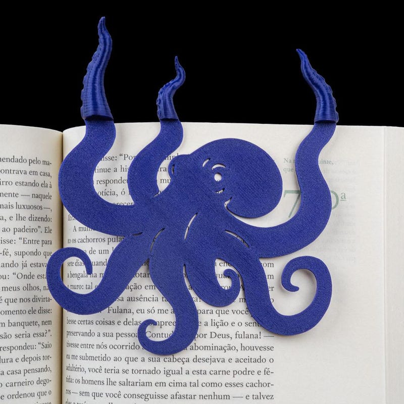 Octopus Bookmark - Etsy