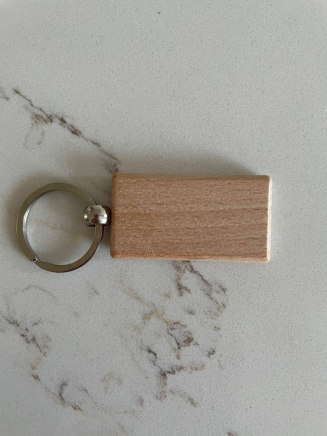 Rectangular Wood Keychain Blank | Circle Wood Keychain Blank Light Wood ...