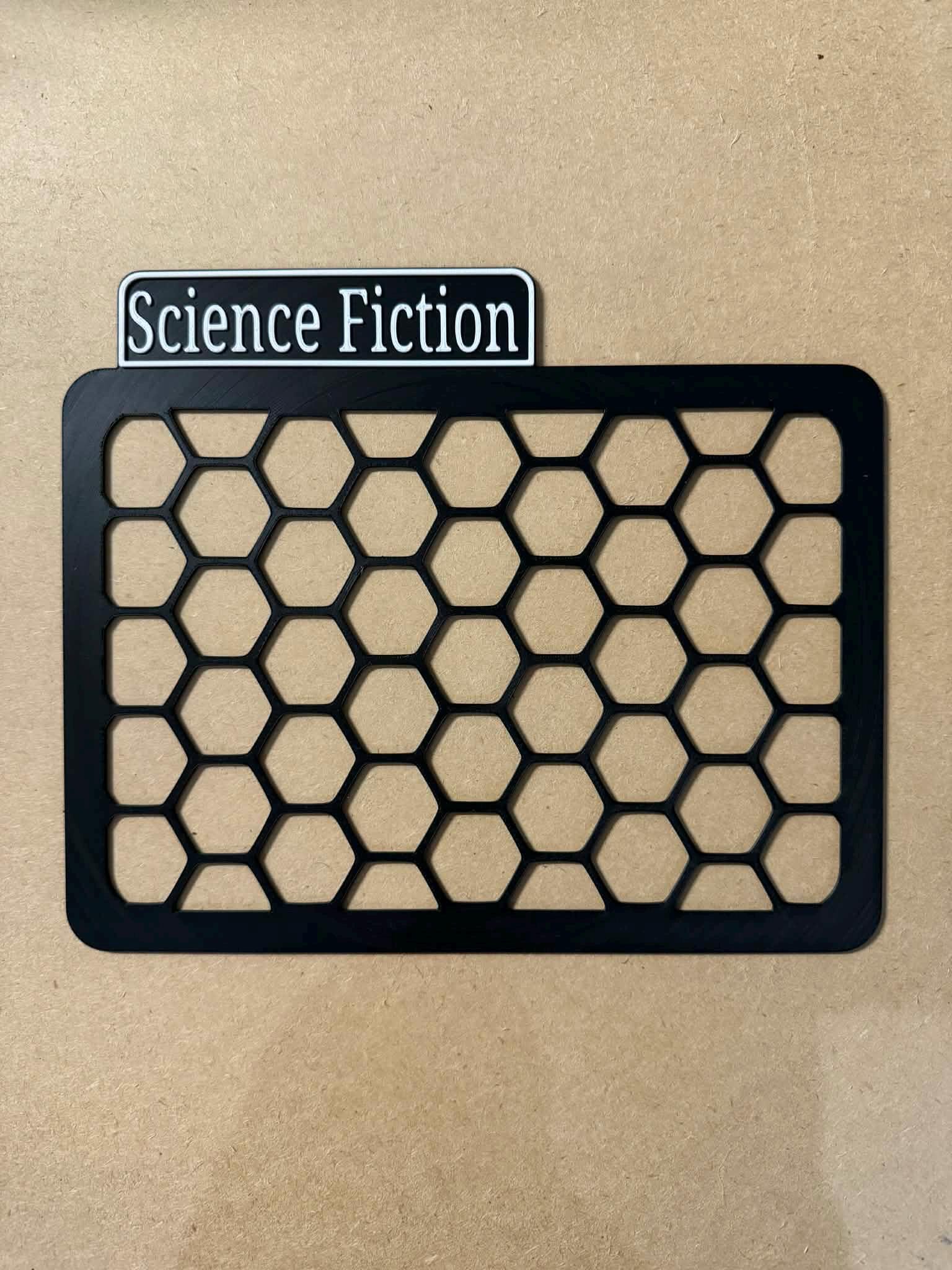 3D Printed Book Divider | Library | Shelf Label | Organize | Science ...