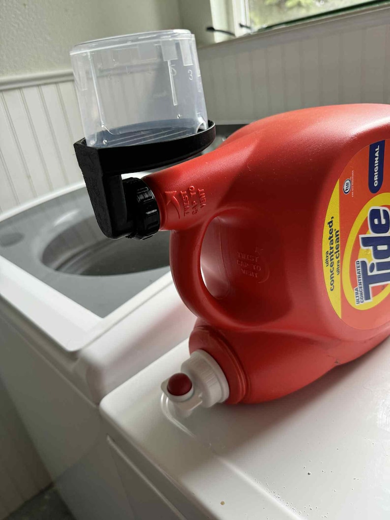 No Mess Laundry Detergent Cup Holder – Self-draining Design | Tide Gain ...