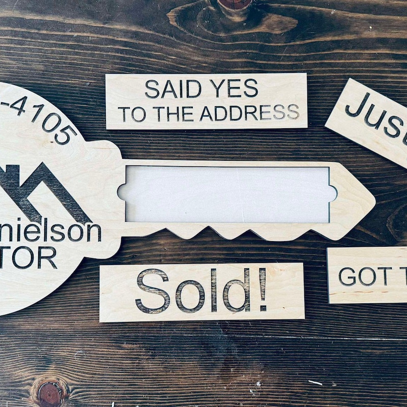 Realtor Key Sign - Etsy
