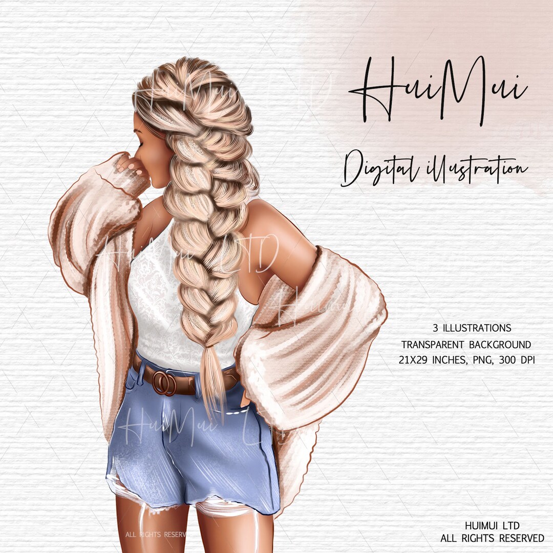 Summer Girl Clipart, AFRICAN AMERICAN Clipart, Afro Girl, Beach Sea ...