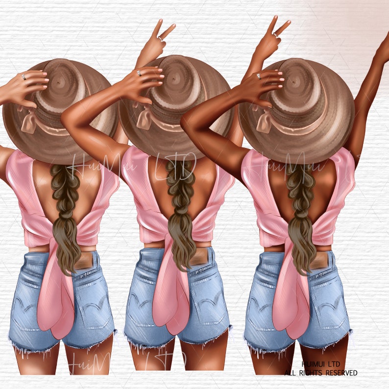 Summer Clipart Travel Girl Vacation Road Trip Adventure - Etsy