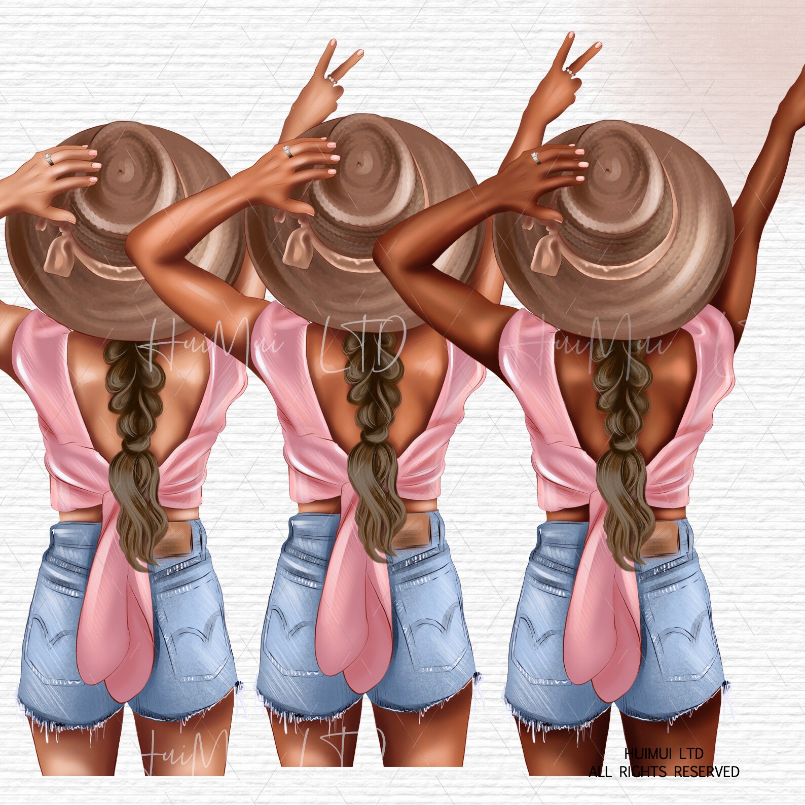 Summer Clipart Travel Girl Vacation Road Trip Adventure - Etsy